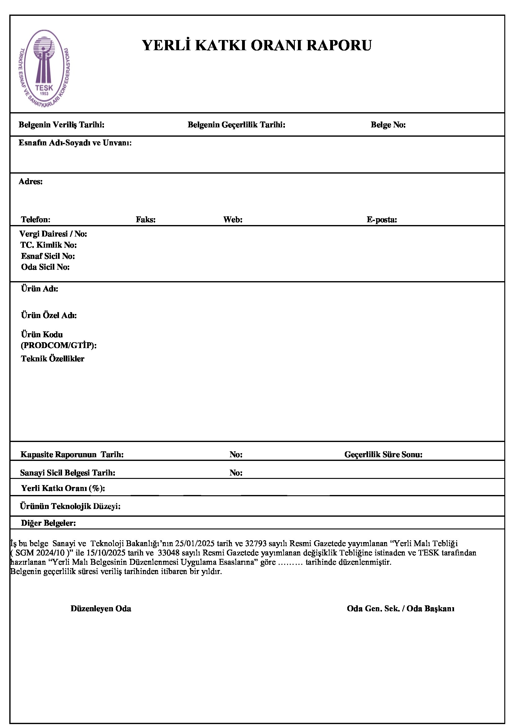 TESK | Türkiye Esnaf ve Sanatkârları Konfederasyonu